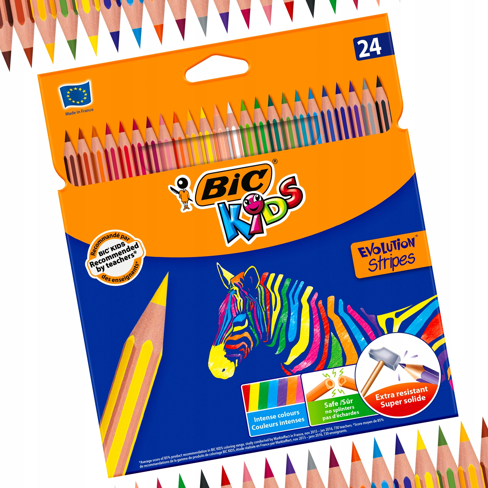 KREDKI OŁÓWKOWE DLA DZIECI BIC KIDS EVOLUTION x24 9941593640 - Allegro.pl