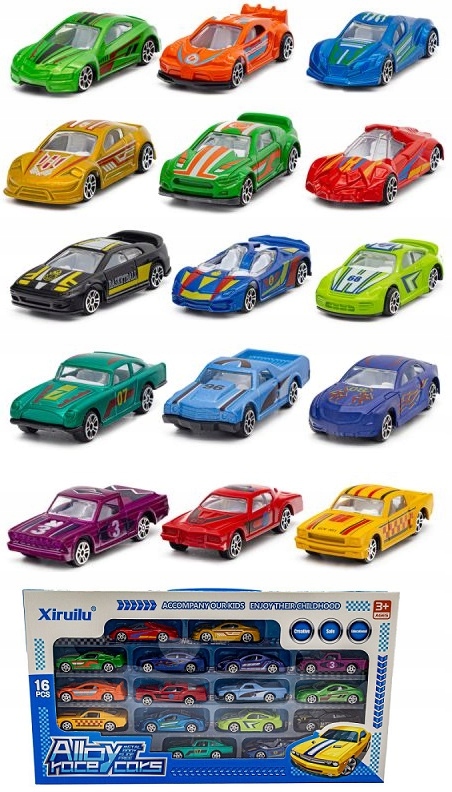 AUTKA 16szt małe samochody dla dzieci samochodzik 12772133914 - Allegro.pl
