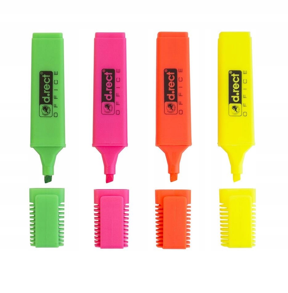 ZAKREŚLACZ 1127 4 KOLORY KOMPLET D.RECT (5907814630230) • Cena, Opinie • Zakreślacze 13754738609 ...