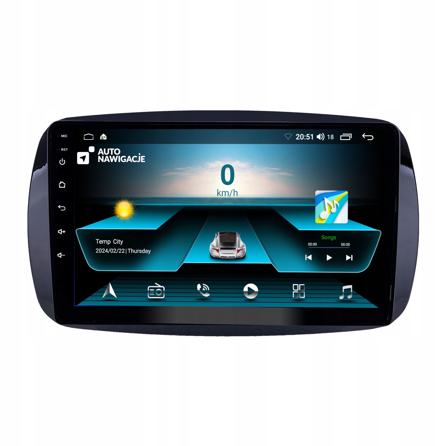 RADIO NAWIGACJA GPS SMART FORTWO 2014-2018 ANDROID CARPLAY - Sklep, Opinie, Cena w Allegro