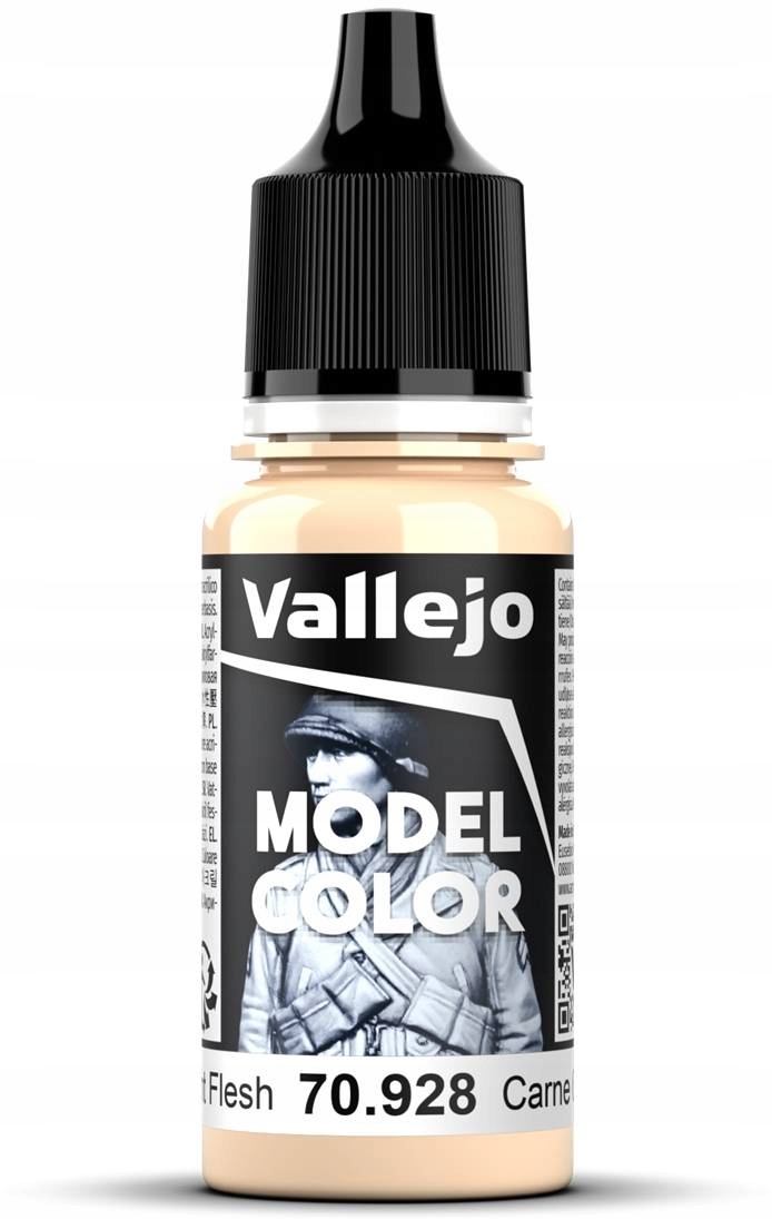 Vallejo Model Color Light Flesh 17ml 70.928 - Stan: Nowy 11.15PLN ...