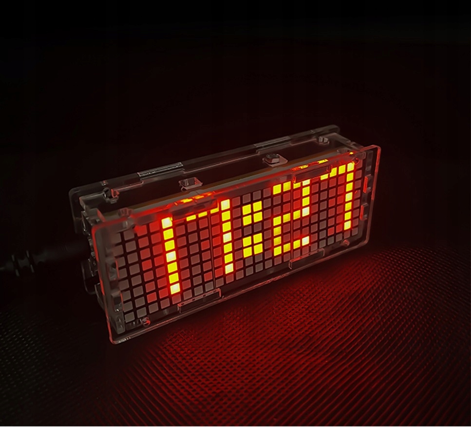 Zegar MATRIX matryca 8x24 alarm, temp, DIY KIT - Sklep, Opinie, Cena w ...