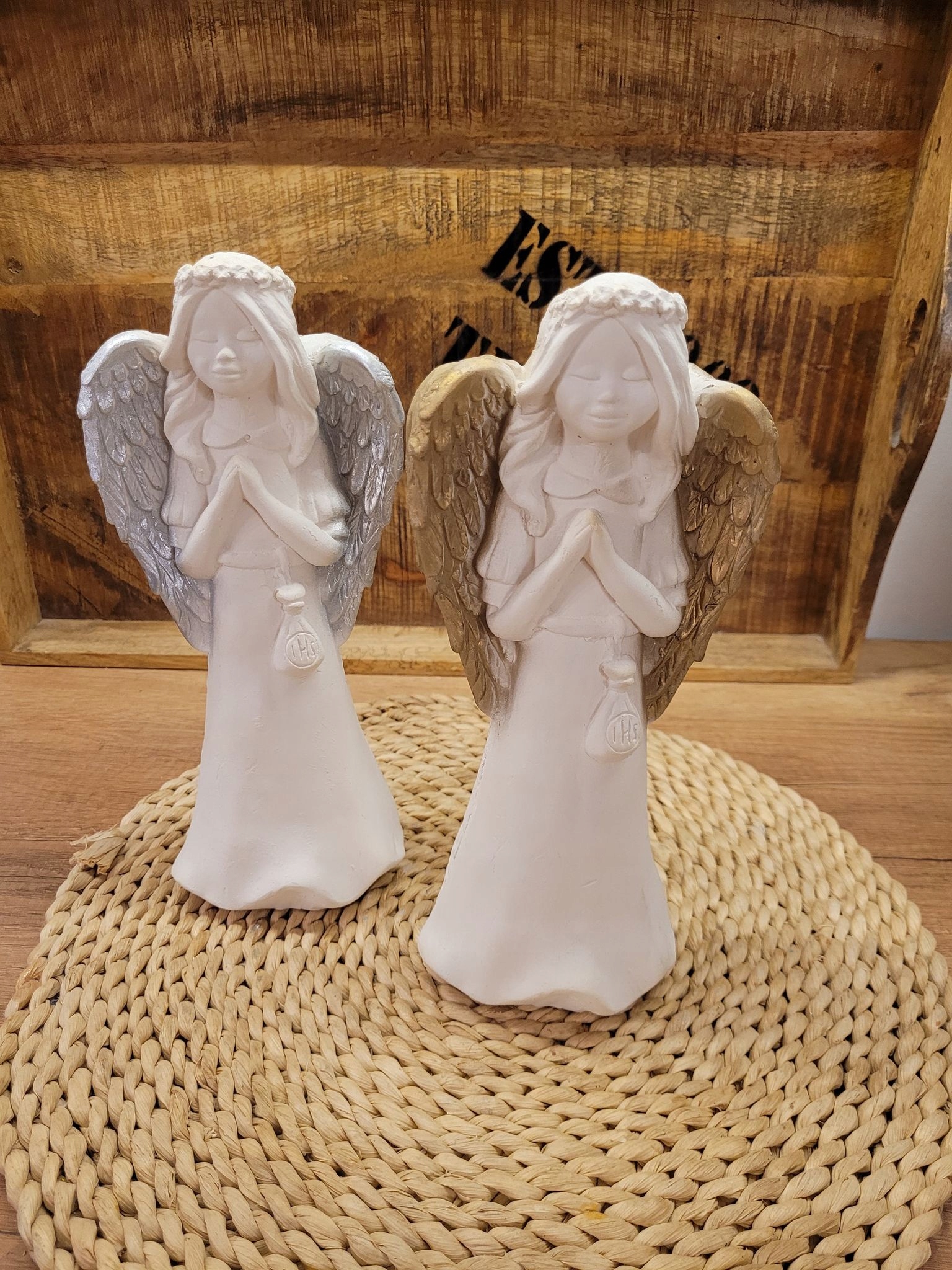 FIGURKA ANIOŁKI ANIOŁEK ANIOŁ KOMUNIJNY DEKORACJA KOMUNIA PREZENT ...