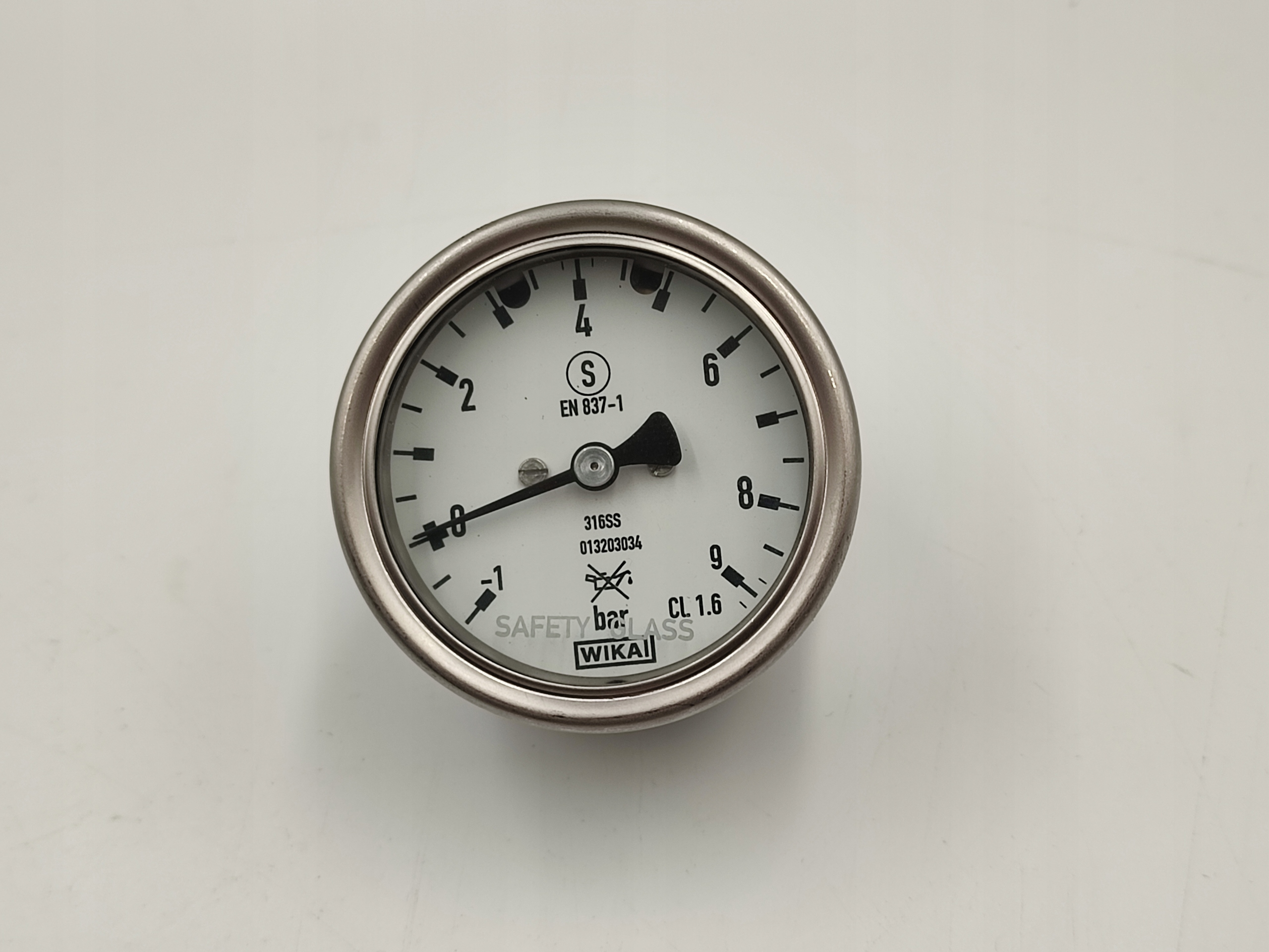 Manometr WIKA 316SS (-1 - 9 bar) Stal nierdzewna 316L • Cena, Opinie ...