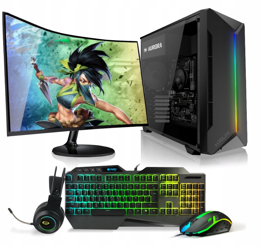 ZESTAW KOMPUTER GAMINGOWY DO GIER AERO X9 / RYZEN 7 5700G / VEGA 8 ...