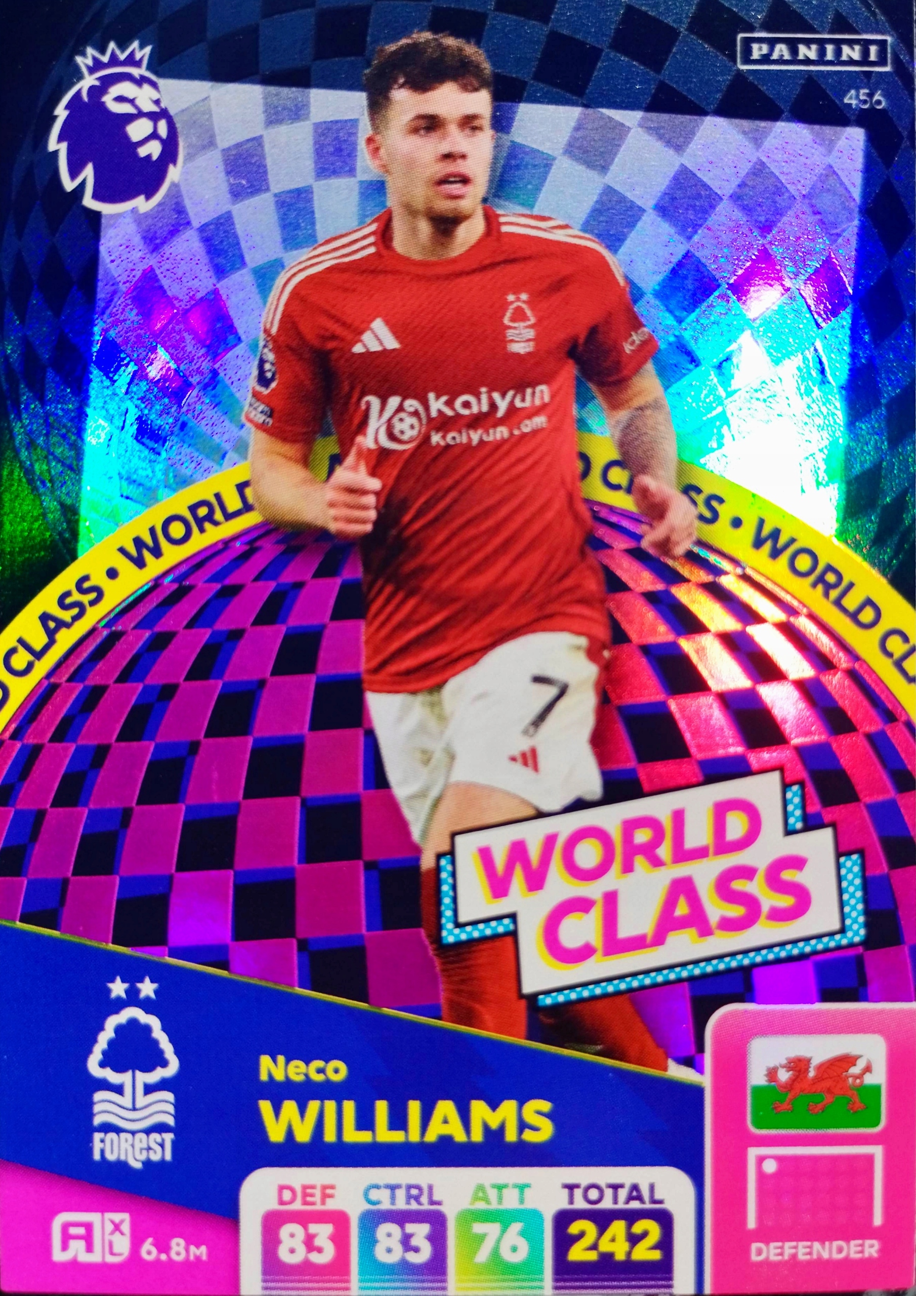 PREMIER LEAGUE 2025 WORLD Class 456 NECO WILLIAMS NOTTINGHAM FOREST ...