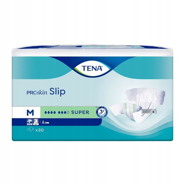 Piel-m. TENA SLIP ProSkin Super M 30szt. (7322541041513) • Cena, Opinie ...