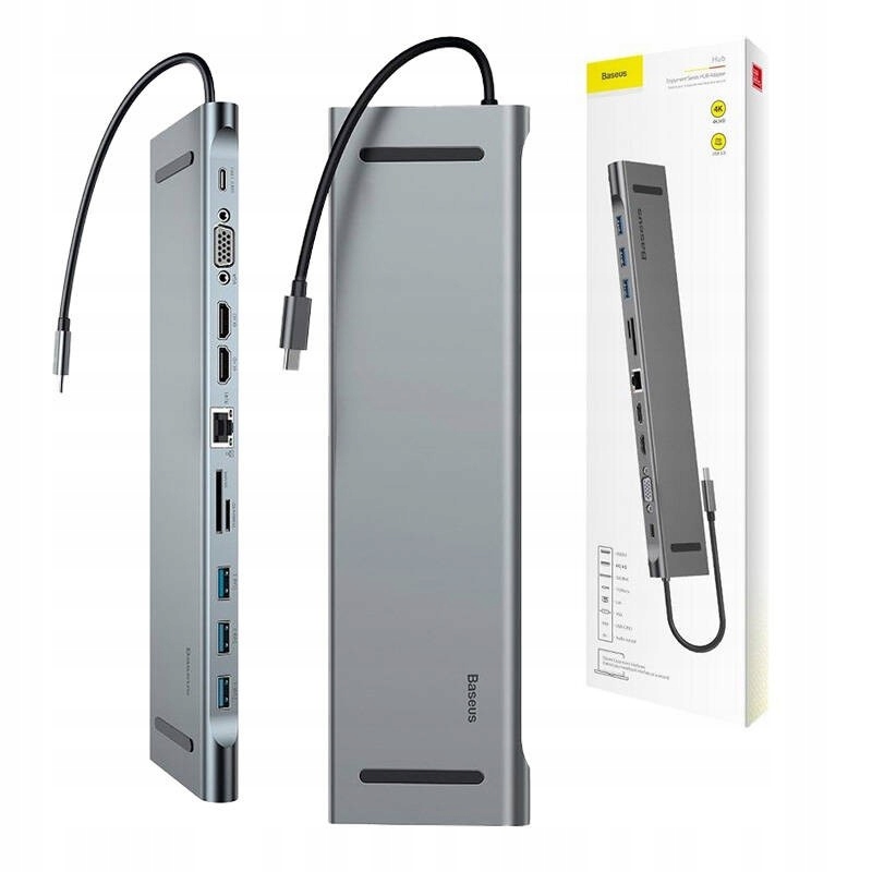 Hub USB Baseus CATSX-G0G 1 portów - Sklep, Opinie, Cena w Allegro