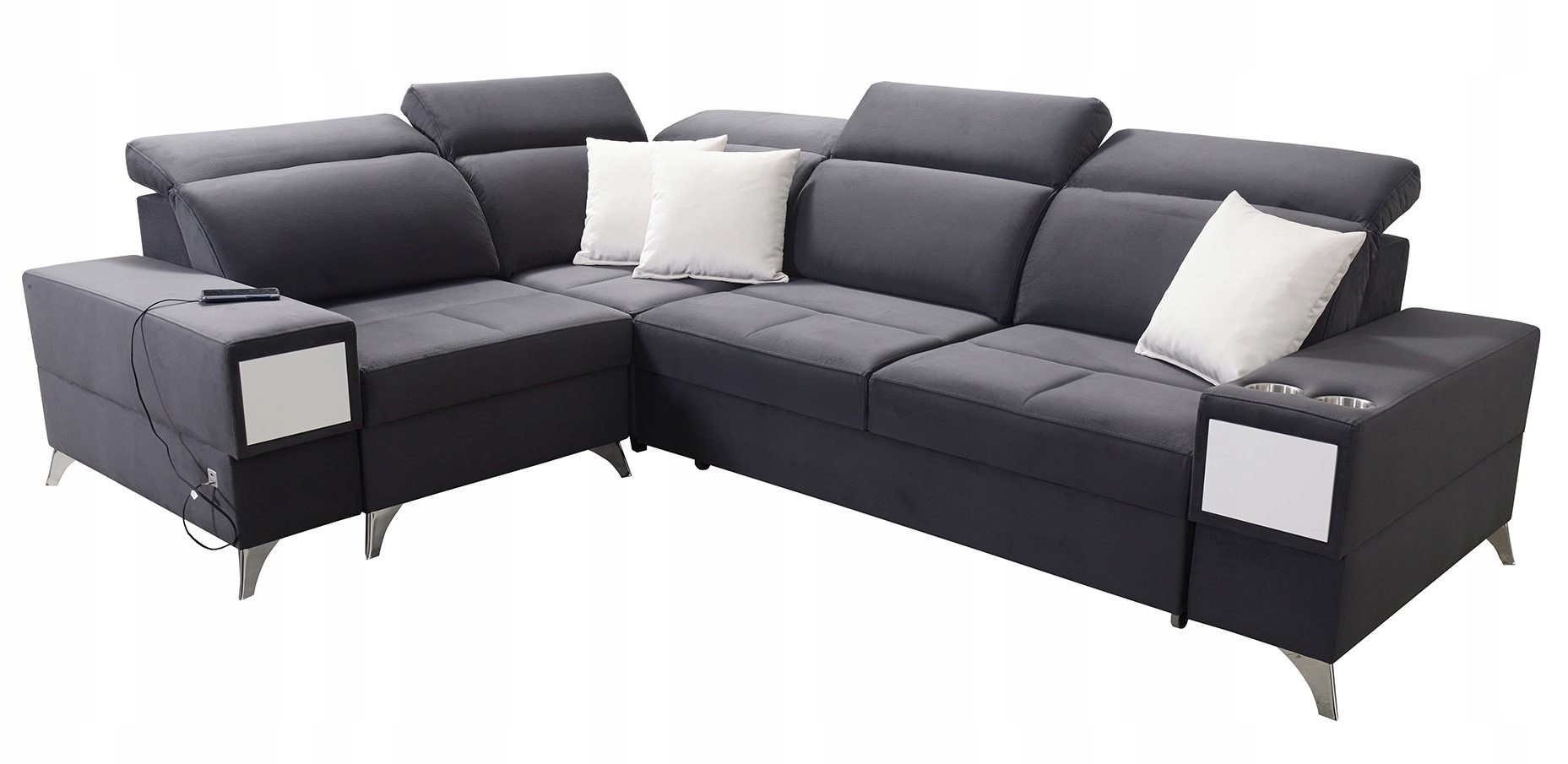 Narożnik rogówka z funkcją spania kanapa narożna od GRANDE DIVANO DEUS II (5906630410385) • Cena ...