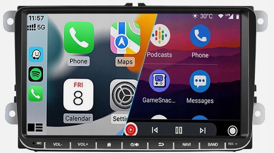 RADIO NAWIGACJA 2 DIN ANDROID VW PASSAT B6 B7 GOLF 5 V 6 VI 2GB - Sklep, Opinie, Cena w Allegro