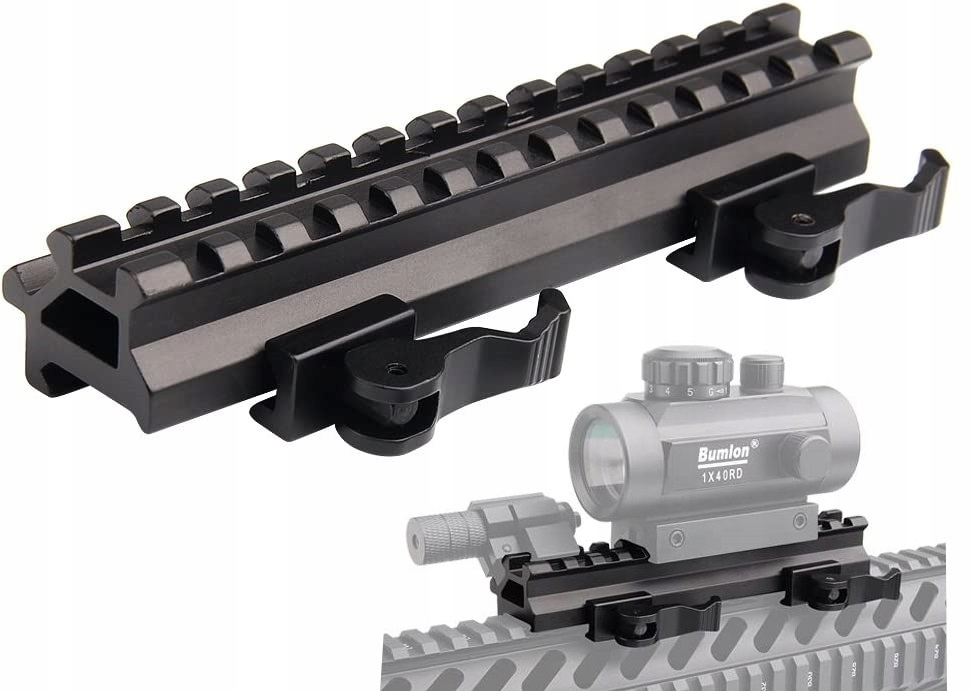 Montaż szyna RIS 20-22mm podwyższenie adapter ! 13712823930 - Allegro.pl