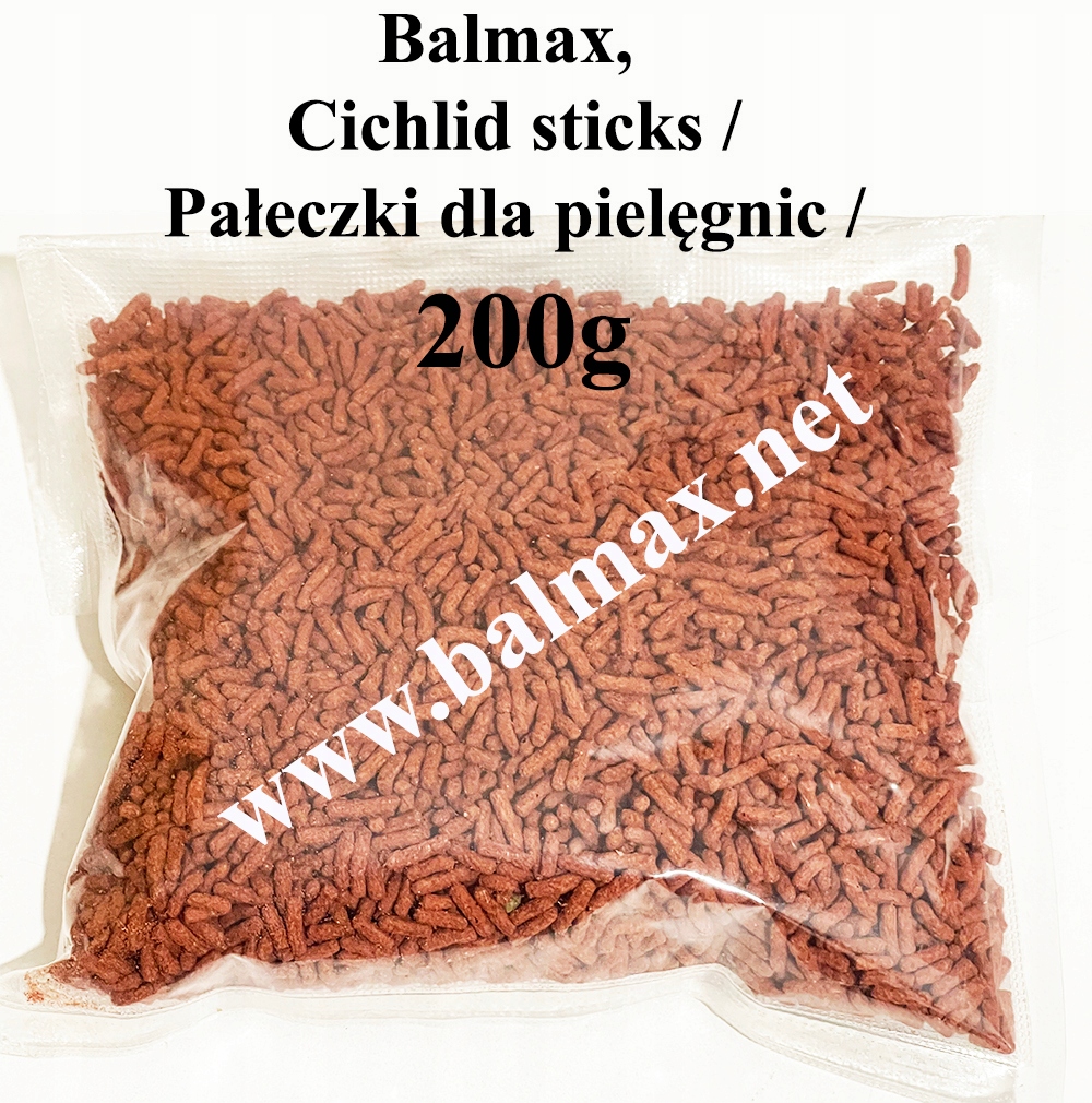 Balmax Cichlid sticks, Pałeczki dla pielęgnic, dla ryb, fish food, 200g ...