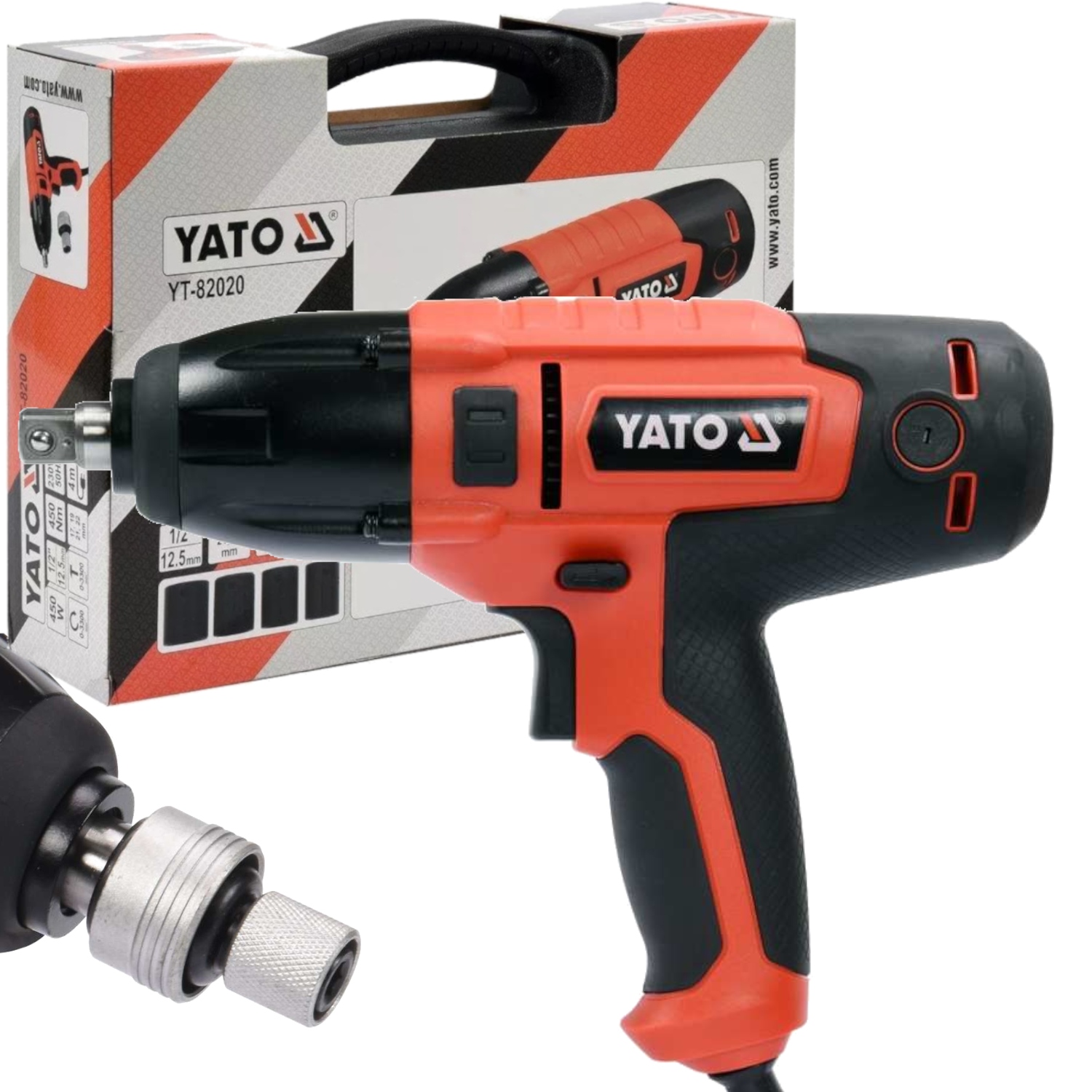 ELEKTRYCZNY KLUCZ UDAROWY 1/2 450W 450Nm YATO YT-82020 za 244 zł z ...