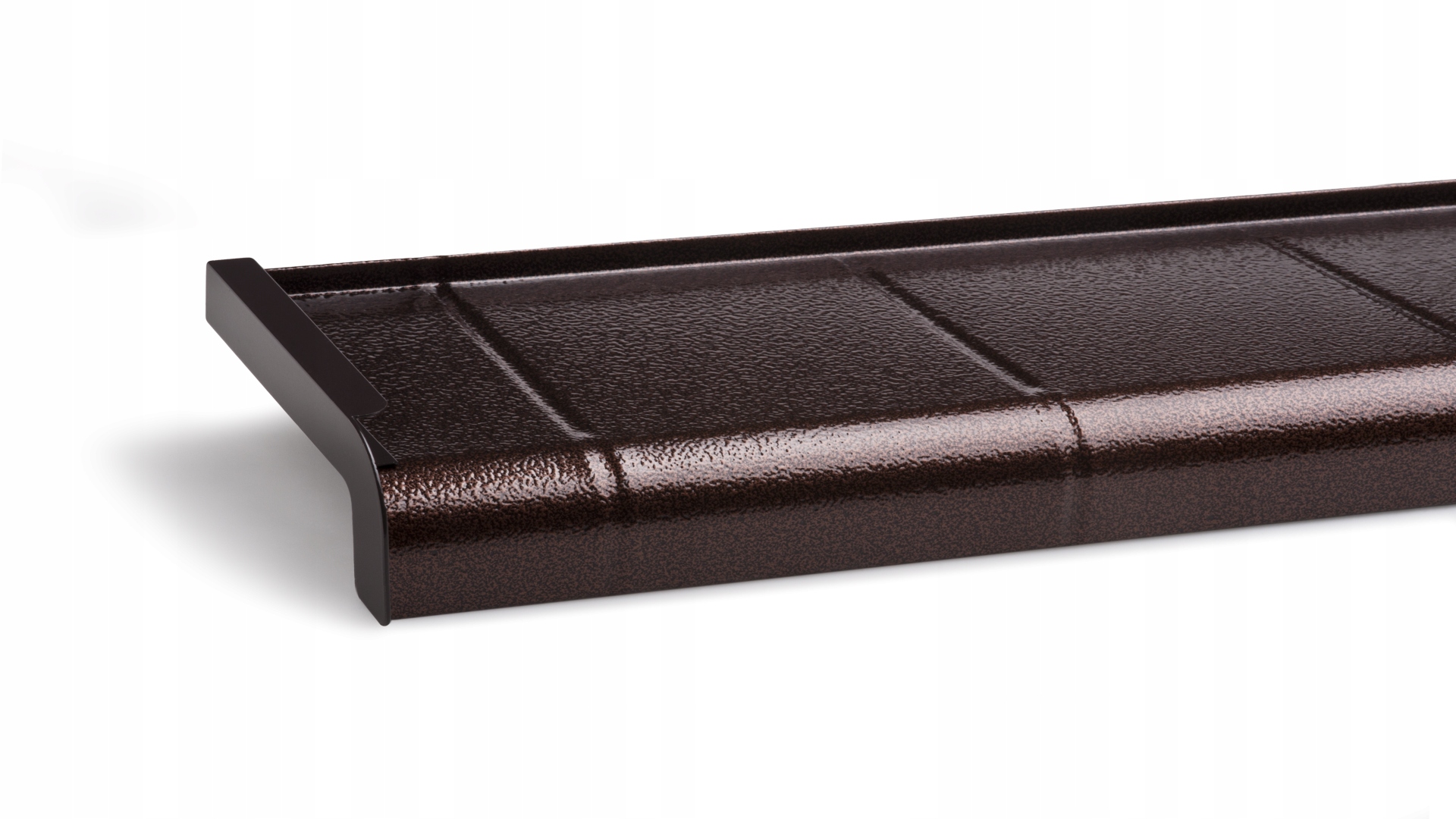 Hliníkový parapet ALU-PŁYTKA, medená antická, profil SOFTLINE 60x30 cm ...