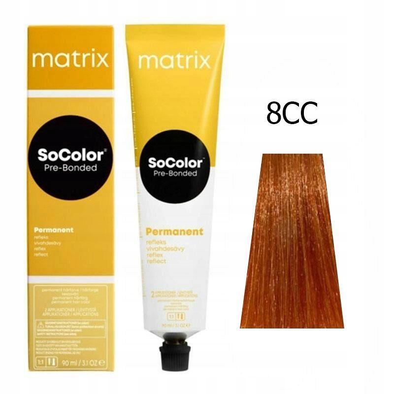 MATRIX SOCOLOR PRE-BONDED PERMANENT REFLEX FARBA DO WŁOSÓW 8CC 90ML ...