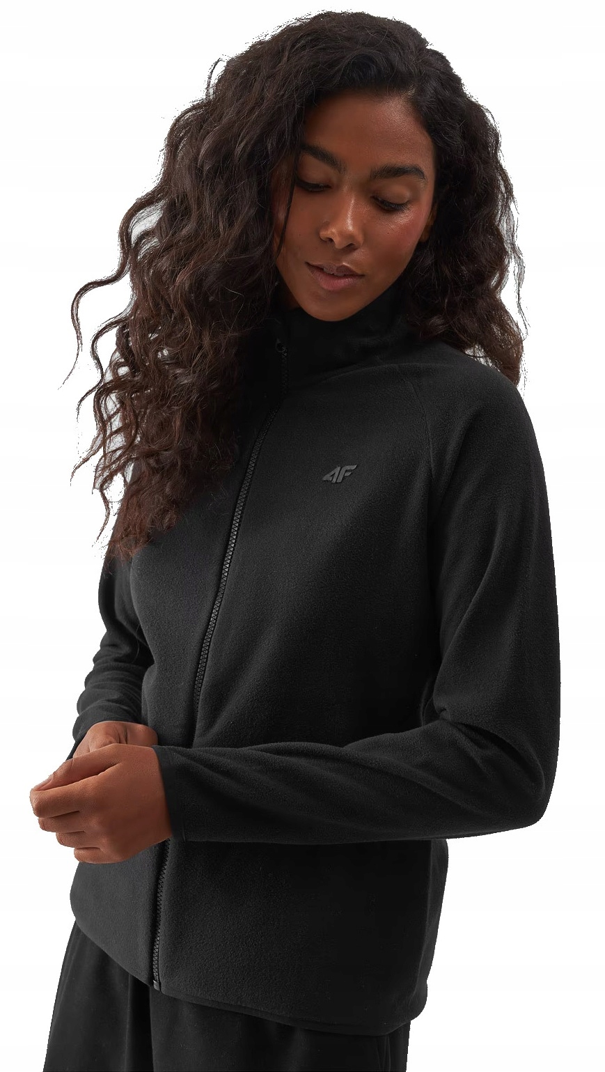 CIEPŁY POLAR DAMSKI 4F BLUZA POLAROWA CZARNY S 17004649061 - Allegro.pl