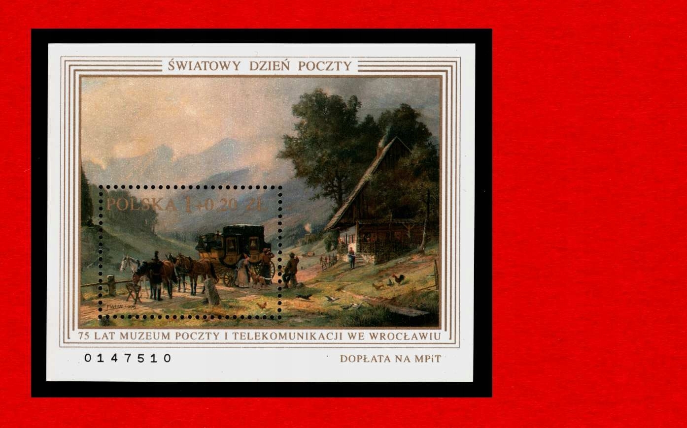 3478 blok 158 (115) cz** 1996 Dzien Poczty LUX • Cena, Opinie • 1991 - 2000 15652771653 • Allegro