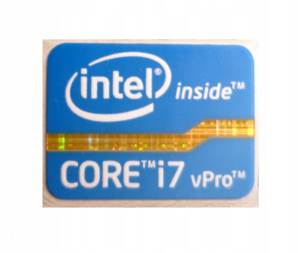 Intel CORE i7 vPro inside matrica, 21 x 16 mm 047b, • Ár, Vélemények ...