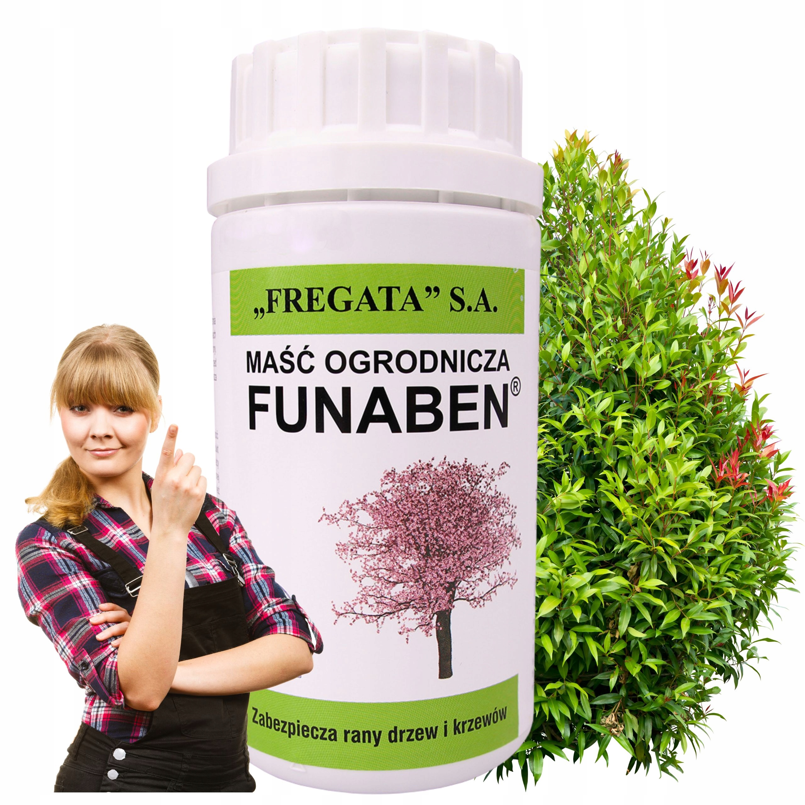 Maść Ogrodnicza FUNABEN 250g Pasta Na Rany Drzew Zabezpiecza Korę ...