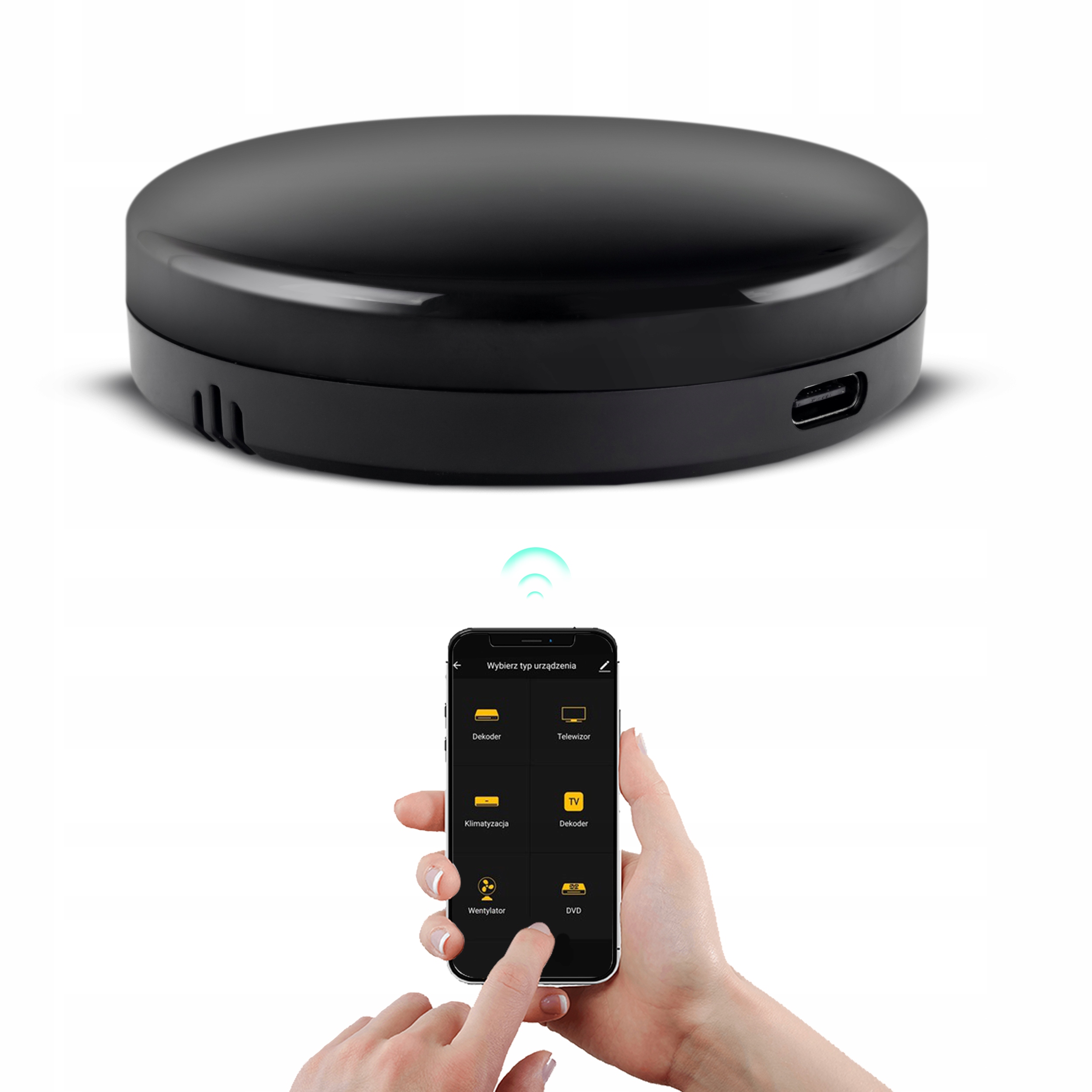 Uniwersalny Pilot Bramka Centrala Smart Home Tuya WIFI 433Mhz ...