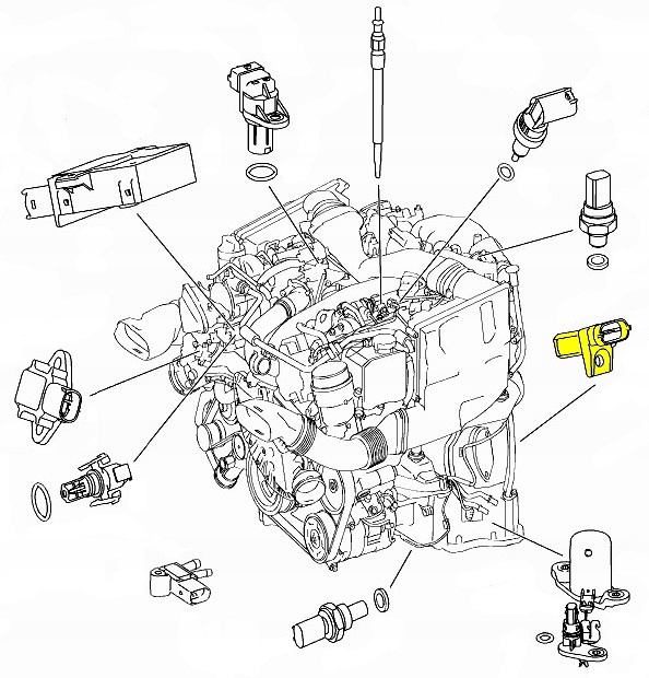 A6429050000 - Датчик Crankshaft MERCEDES 3.0 V6 CDI OM642 купити на ...