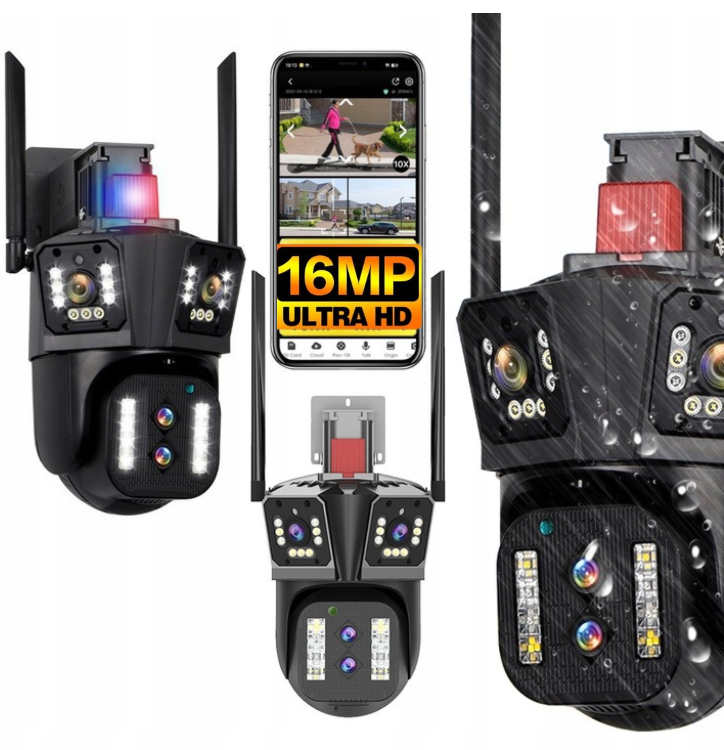 ZEWNĘTRZNA KAMERA z noktowizją Obrotowa do monitoringu WiFi 360 z zoomem - Sklep, Opinie, Cena w ...