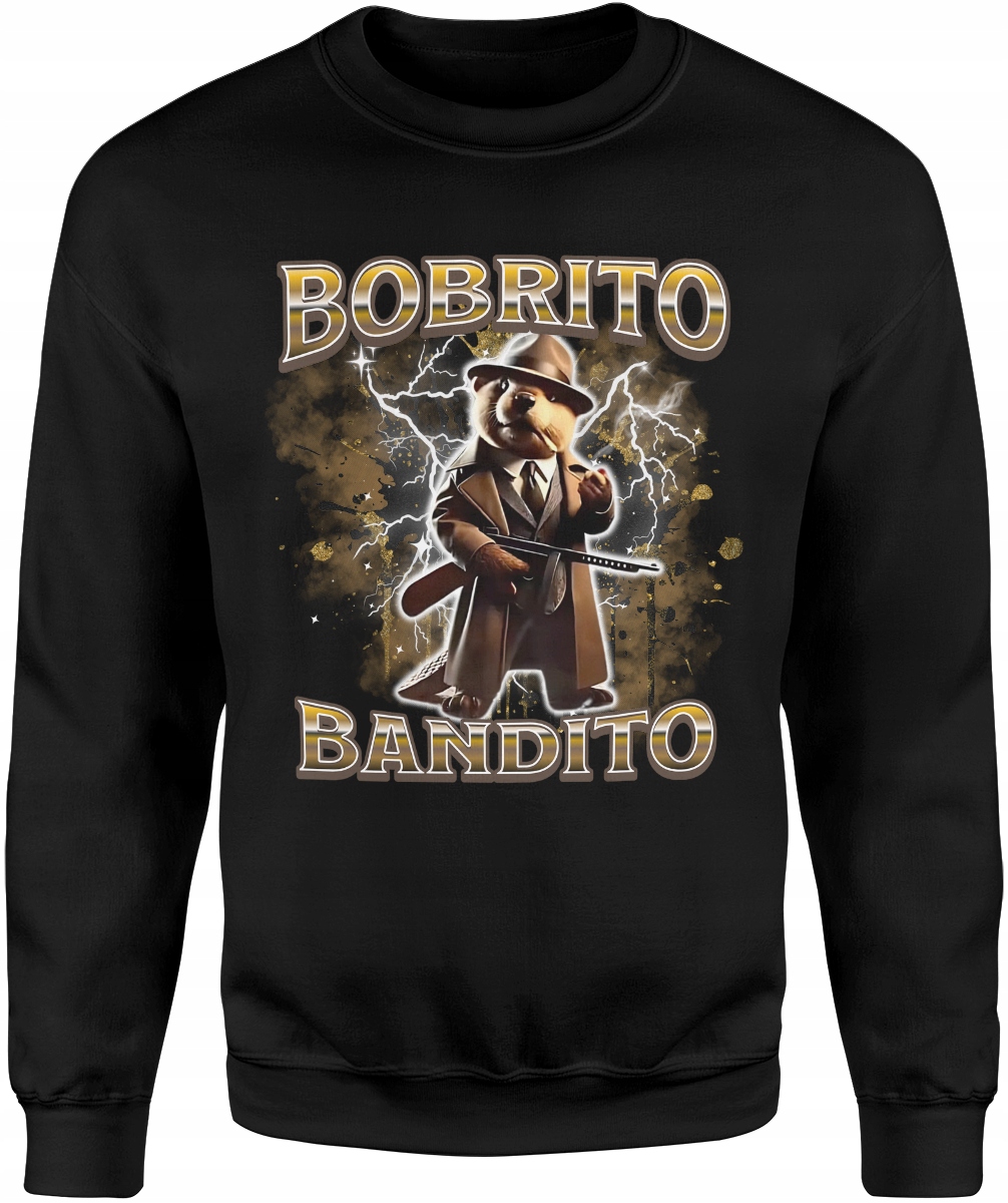 Pánská MIKINA BOBRITO BANDITO GANGSTERITO BRAIN ROT BOB MEMES XXL za ...