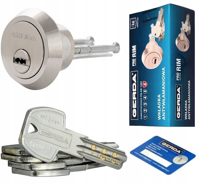 GERDA PRO SYSTEM WKŁADKA ZAMKA TYTAN ZX1000 ZAMÓW WIERZCHNICH ...