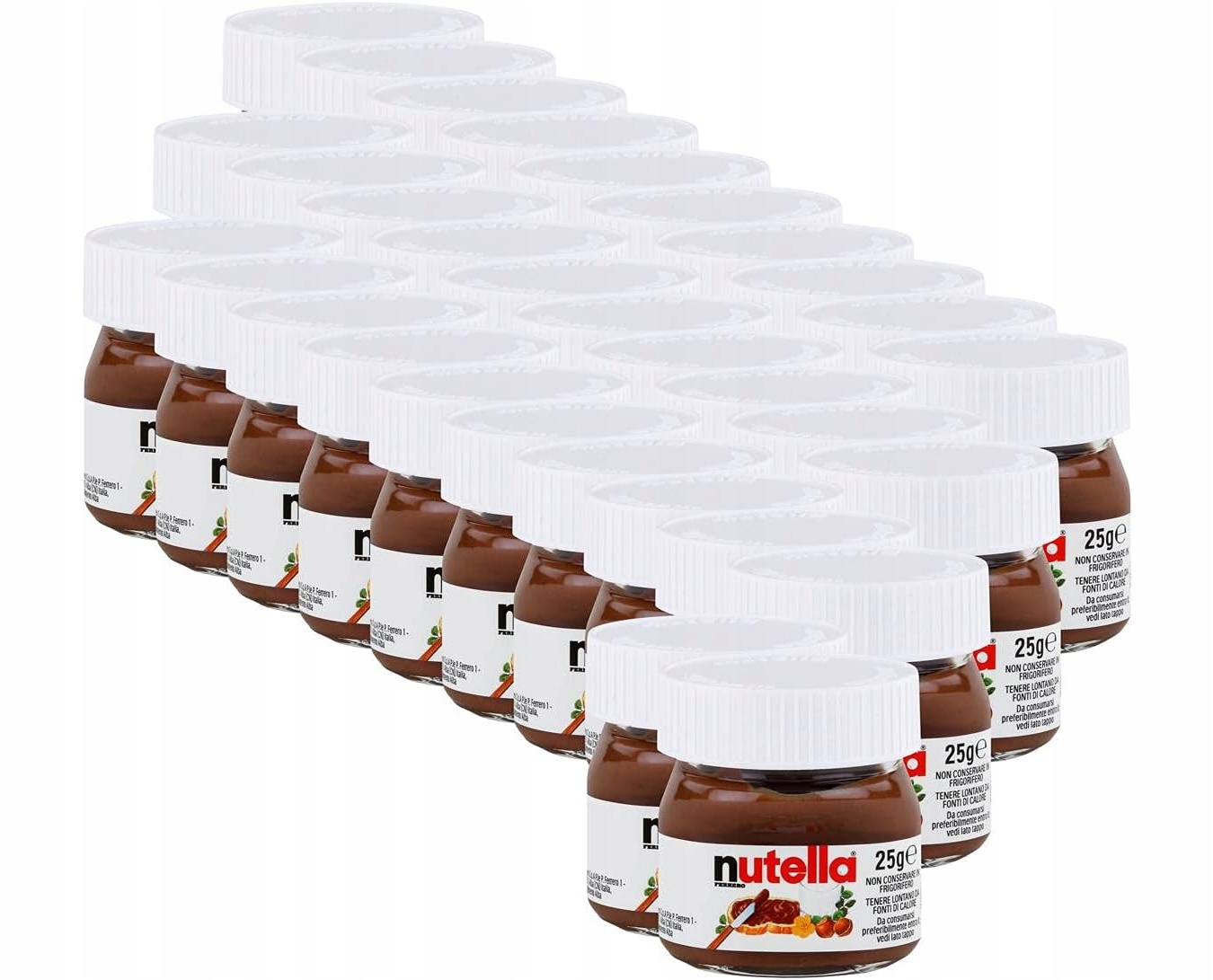 Nutella mini 25g Ferrero x 10 sztuk! oryginalna (80809180) • Cena ...