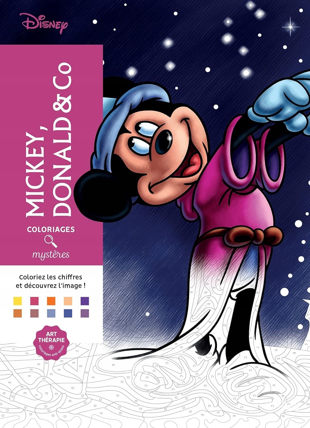 Malowanie po numerach myszka Miki Coloriages mystères Disney Mickey ...