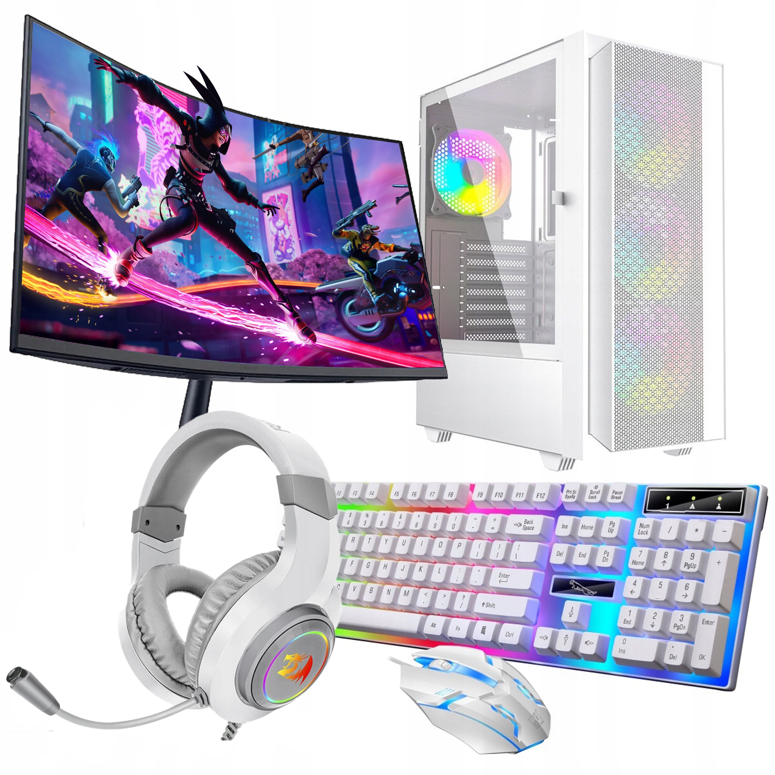 Pc Gamingowy Biały - Niska cena na Allegro