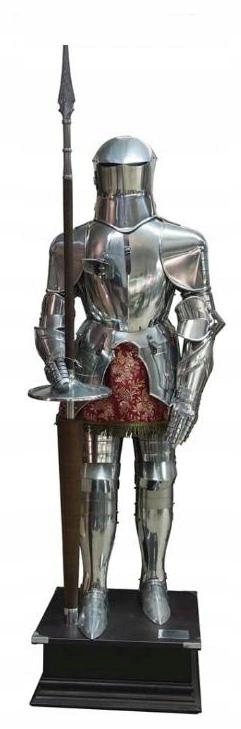 ZBROJA TURNIEJOWA RYCERSKA z kopią POSTUMENT 903.1 6887359701 - Allegro.pl