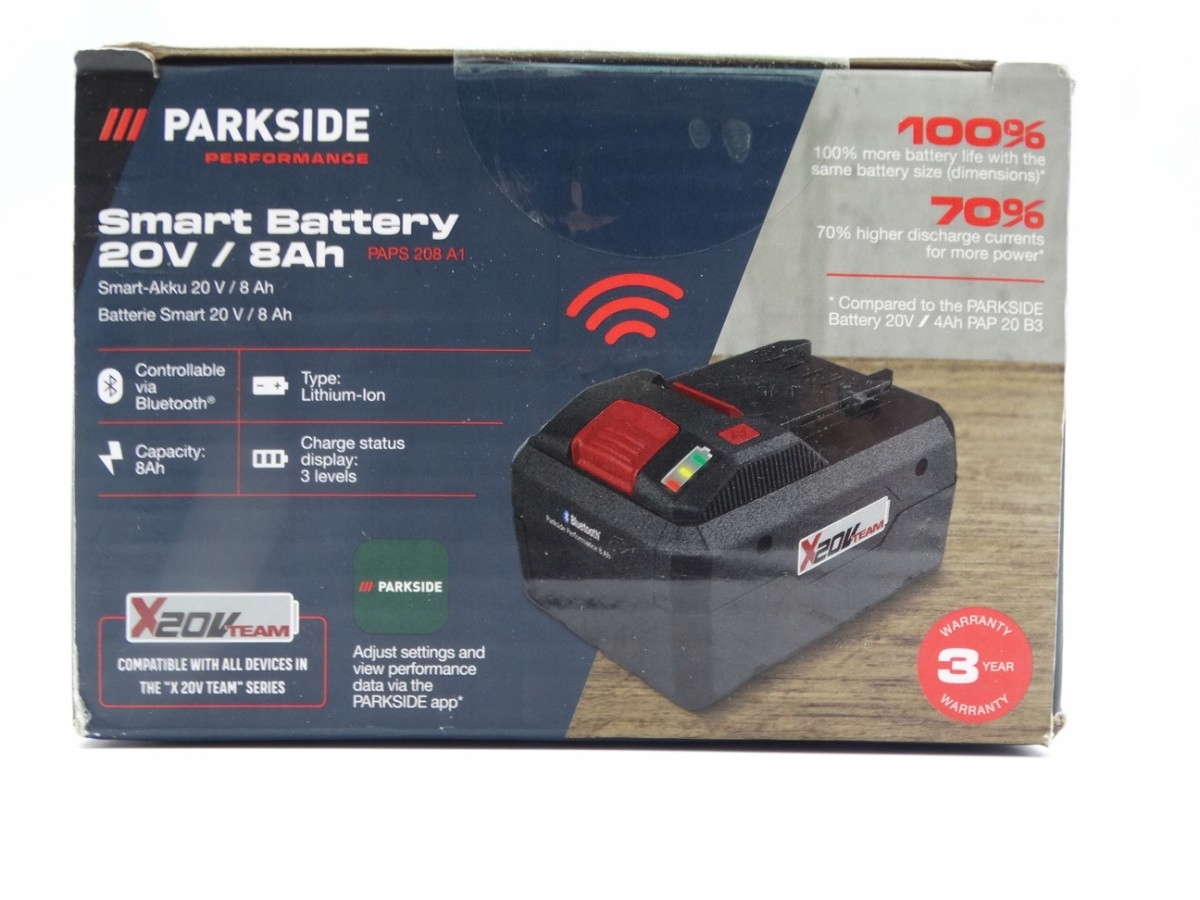 Akumulator PARKSIDE PAPS 208 A1 X20V Team 8Ah (4058143094321) • Cena, Opinie 18145096392 • Allegro