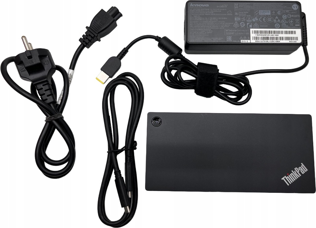 STACJA LENOVO 40AY USB-C Dock 40AY0090EU HDMI DP ZASILACZ - Sklep ...