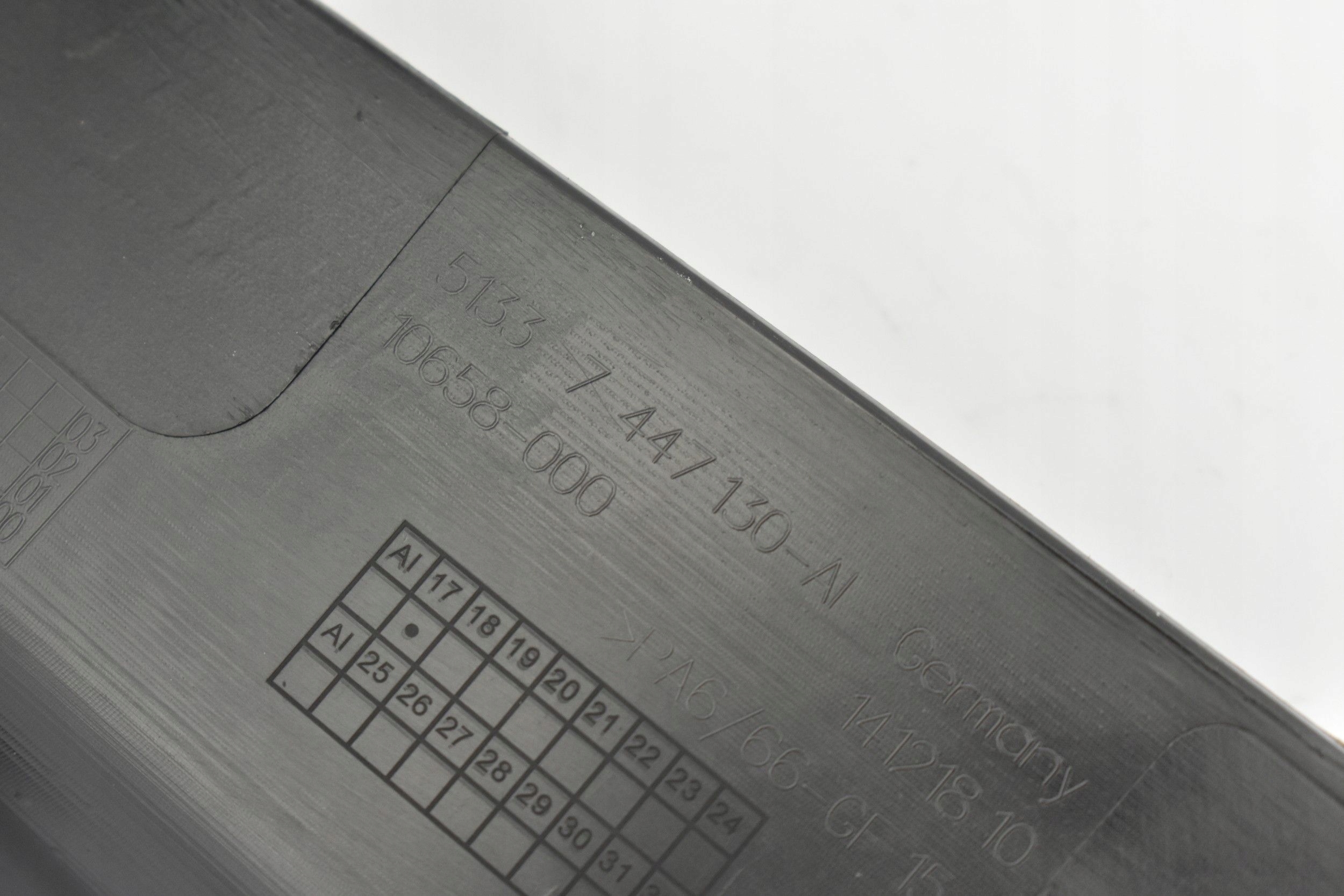 RIGHT REAR DOOR FRAME 7447130 BMW G20 S26005709690 (READ DESCRIPTION ...