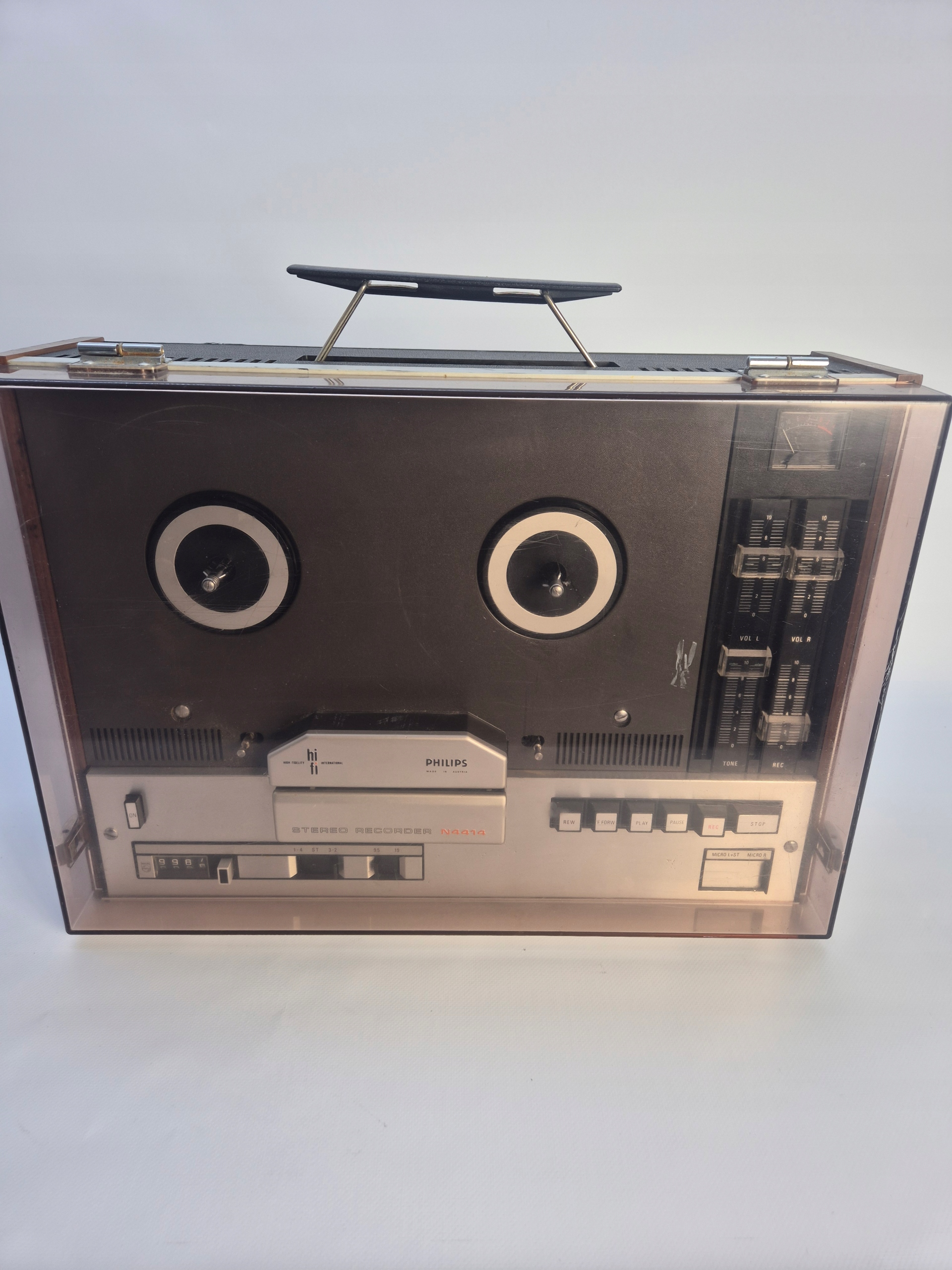 Magnetofon szpulowy Philips 4414 srebrny - Sklep, Opinie, Cena w Allegro