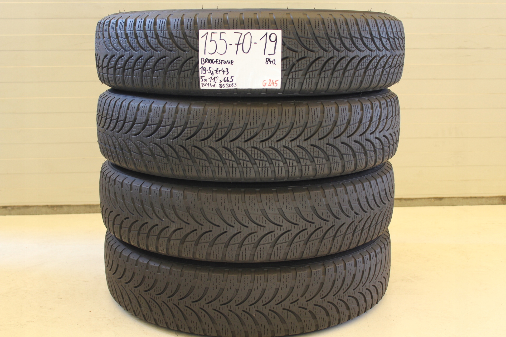 OPONY ZIMOWE BRIDGESTONE LM-500 155 70 19 84Q 6736 za 1180 zł z LUBIN ...