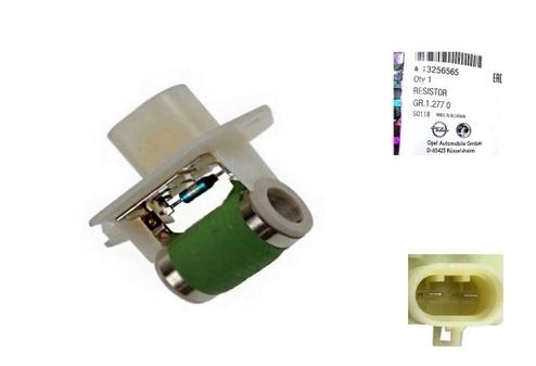 Opel OE 13256565 rezystor opornik wentylatora - porównaj ceny - Allegro.pl
