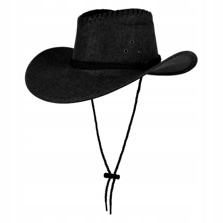 Czarny kapelusz kowbojski R232E – ochrona i styl na każdą pogodę ...