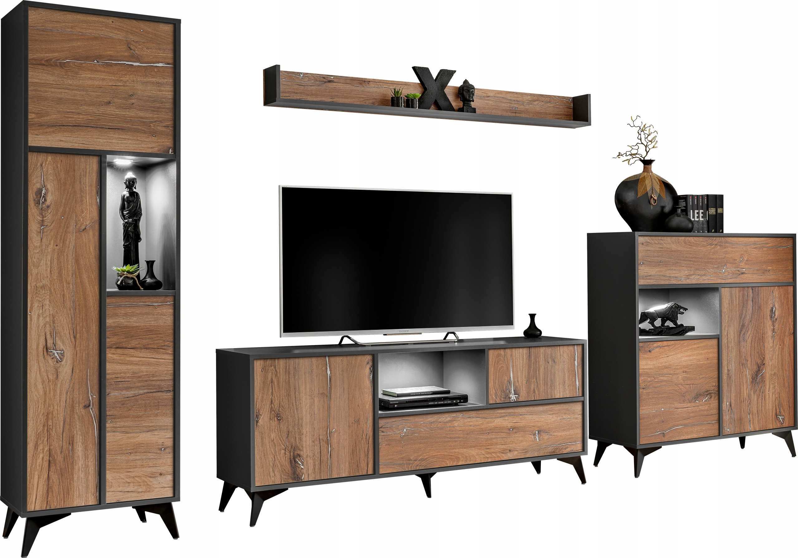 Meblościanka / Meble RTV / Zestaw Mebli Venice Set - 2439 zł - Allegro ...