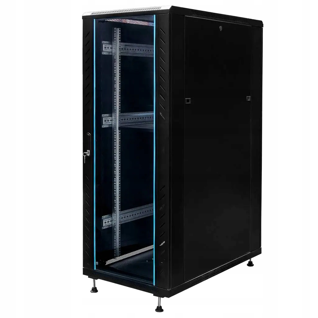 Szafa RACK 19" 32U stojąca serwerowa 60x100x156,5 cm czarna Mega-M ...