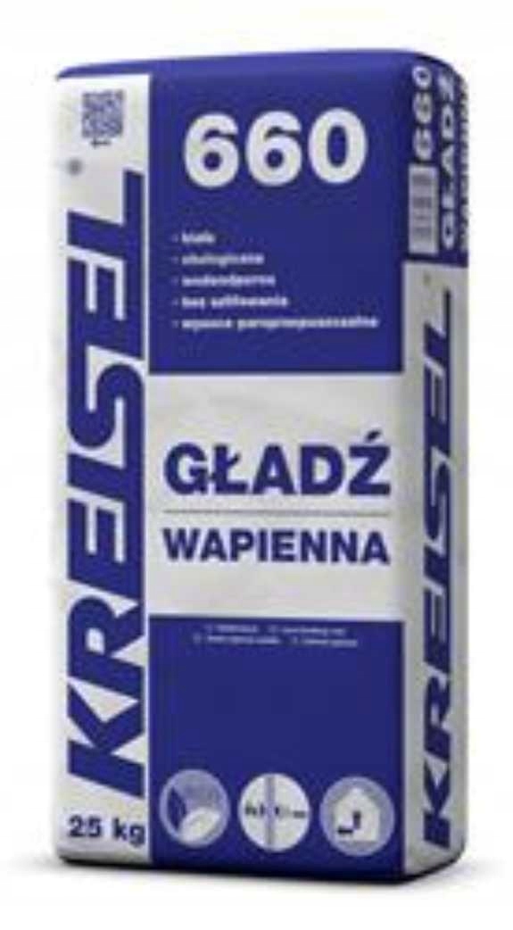 Gładź wapienna 660 25 kg - Kreisel • Cena, Opinie - Allegro