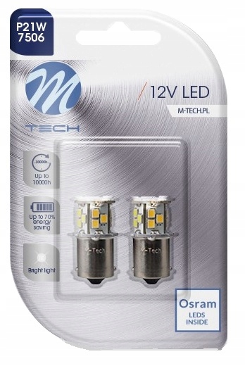 ŻARÓWKA R5W BA15s OSRAM LED M-TECH 21xSMD BIAŁA 5901508535740 za 22 ...