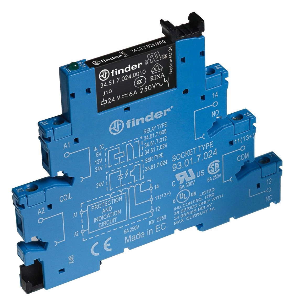 Coupling relay with screw connections 1We 6A 24VDC - Sklep, Opinie ...