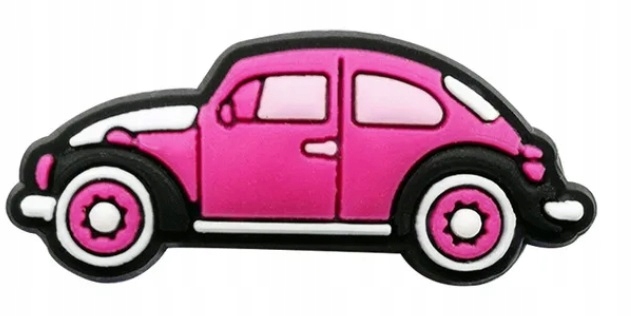 PRZYPINKA PIN DO BUTÓW CROCS CROCSÓW OZDOBA AUTO SAMOCHÓD RETRO GARBUS ...