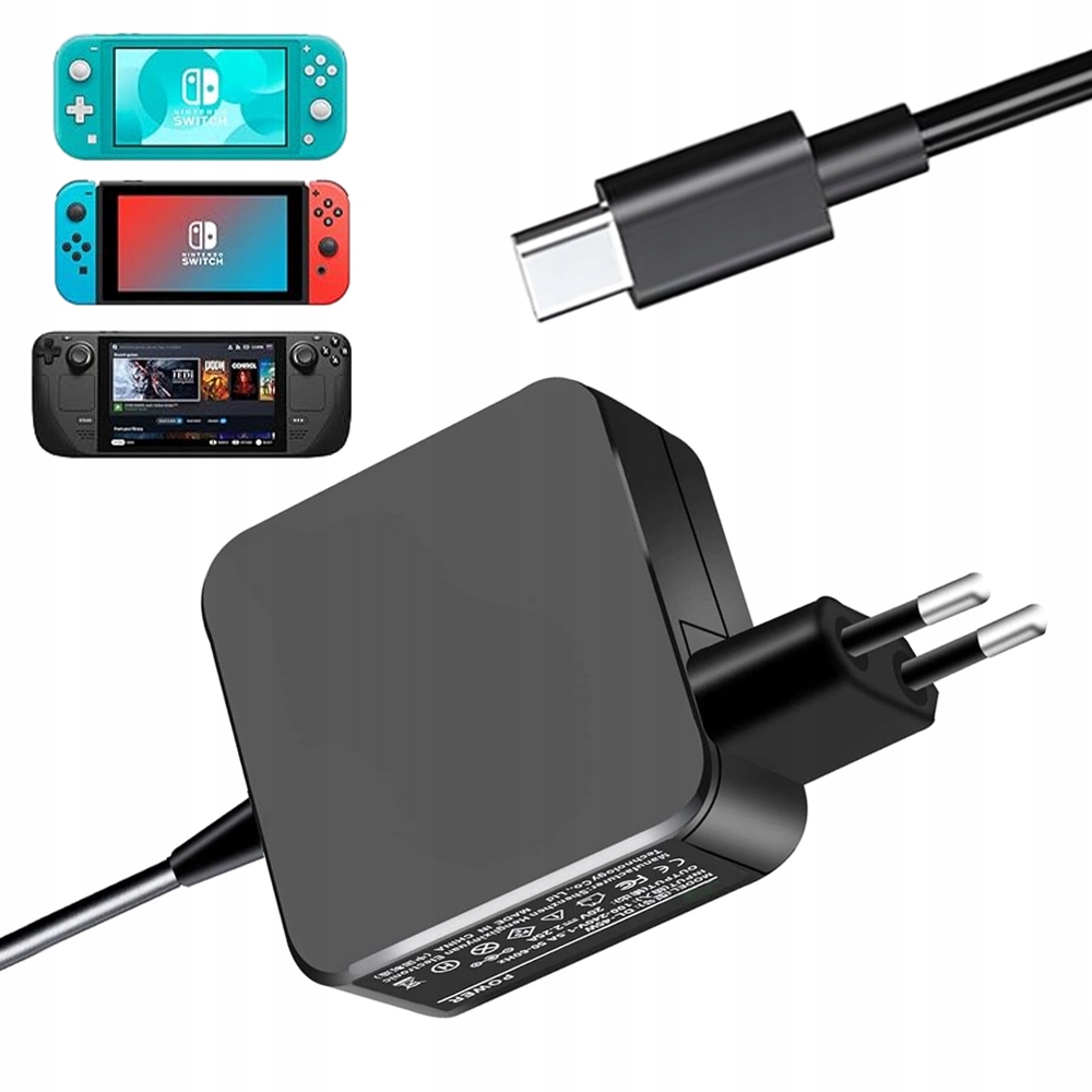 ŁADOWARKA DO STEAM DECK/SWITCH/LITE/OLED 5V-15V/3A 20V/2.25A 45W 1,8M z - Sklep, Opinie, Cena w ...