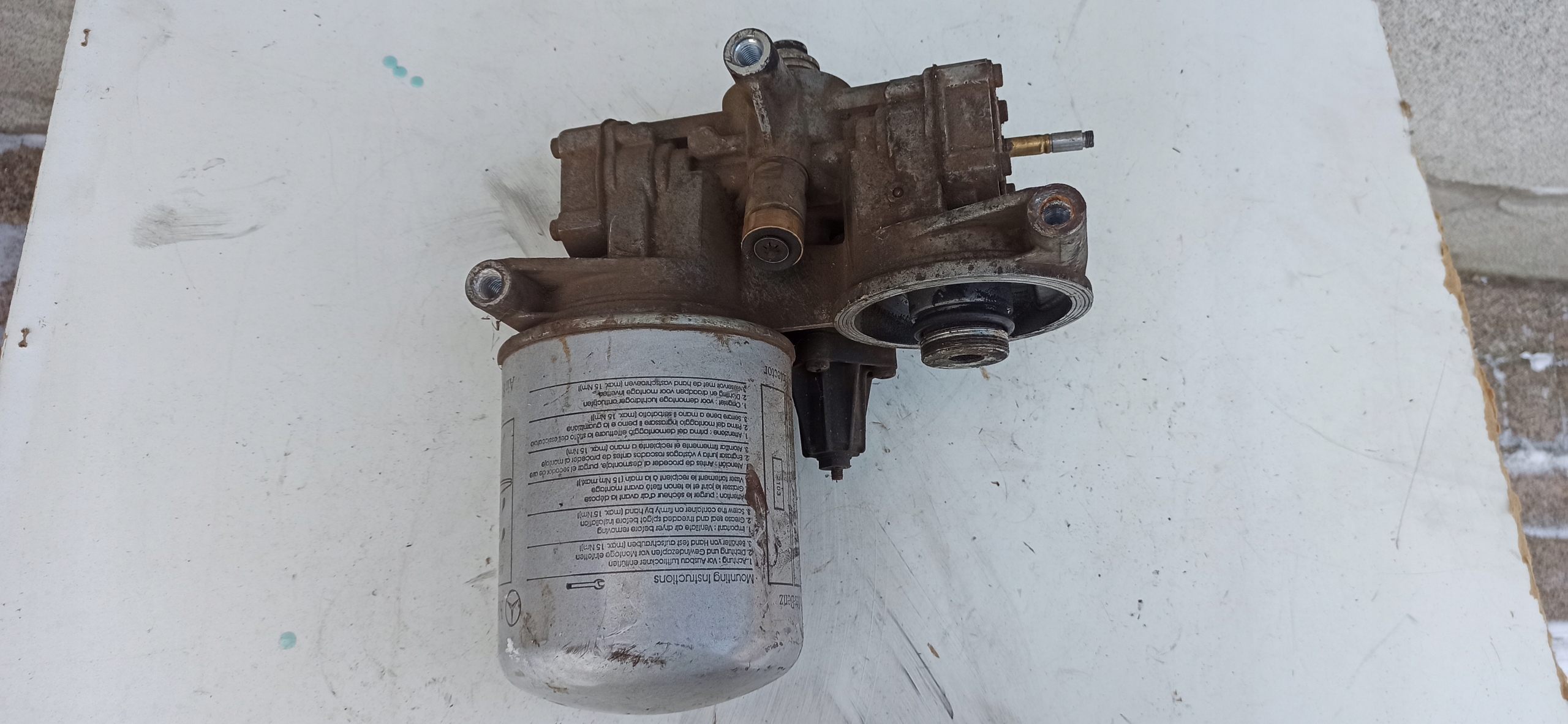 MERCEDES ACTROS MP4 ODVLHČOVAČ VZDUCHU DVOUKOMOROVÝ wabco> 4324330106 ...