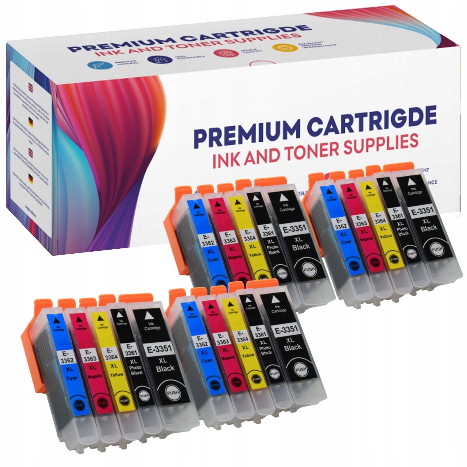 20x Náplň do tiskárny Epson XP-540 XP-635 XP-645 XP-900 33XL, (5904921299756) • Ceny, Recenze ...