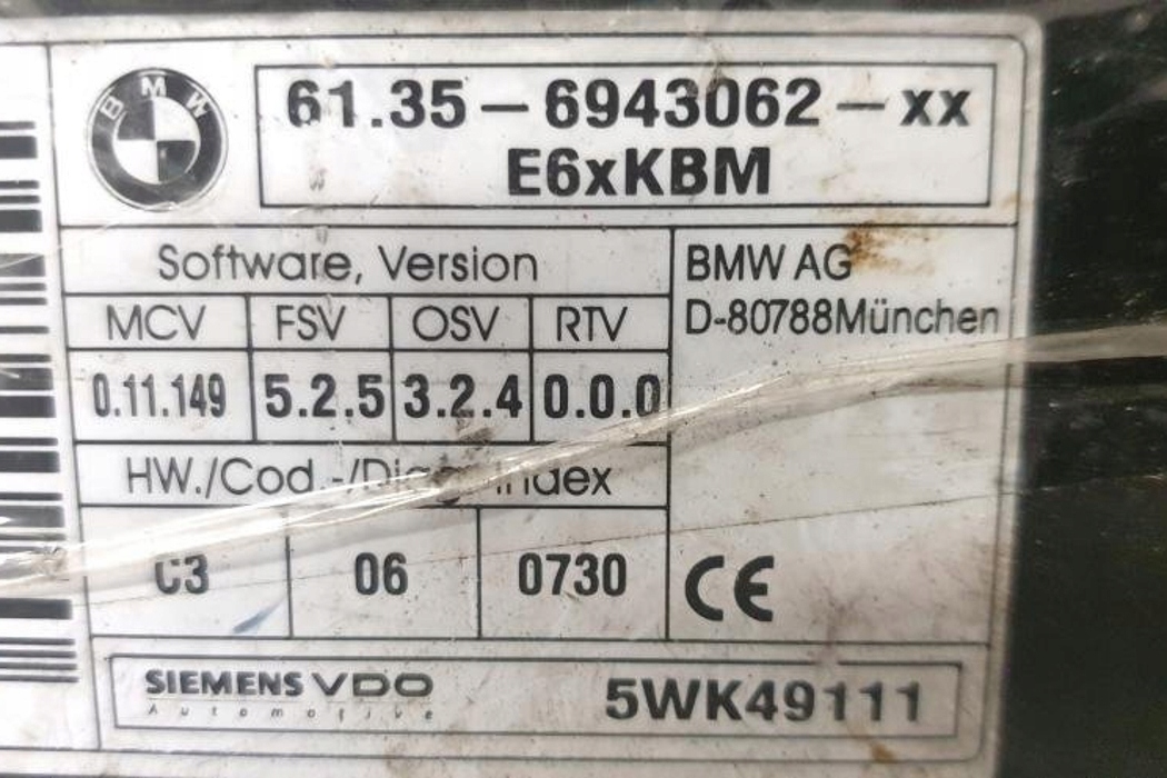 Moduły BMW 5 (E60) 61356943062XX 2004 za 153.91PLN z Šiauliai - Allegro - (17556204116)