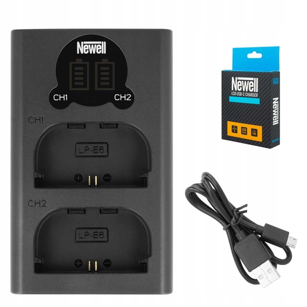 Ładowarka USB na 2aku do CANON EOS 5D 6D 7D 90D R3 R5 R6 5DMark IV 5DS ...